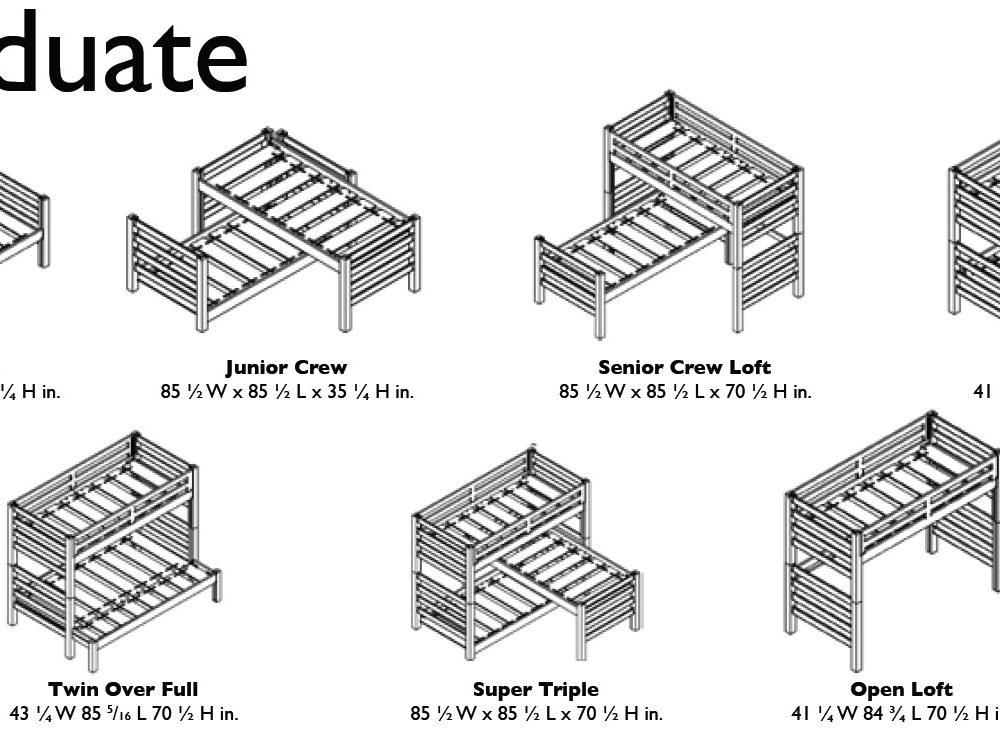 Graduate Series Bunk Bed – Varsity Loft Club